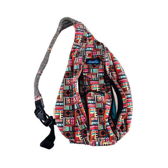 Kavu | Bags | Kavu Rope Sling Bag Geometric Print Multicolor 2x1 ...